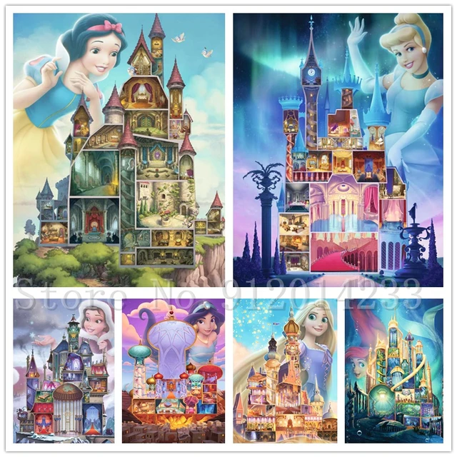 Cartoon Disney Princess Castle