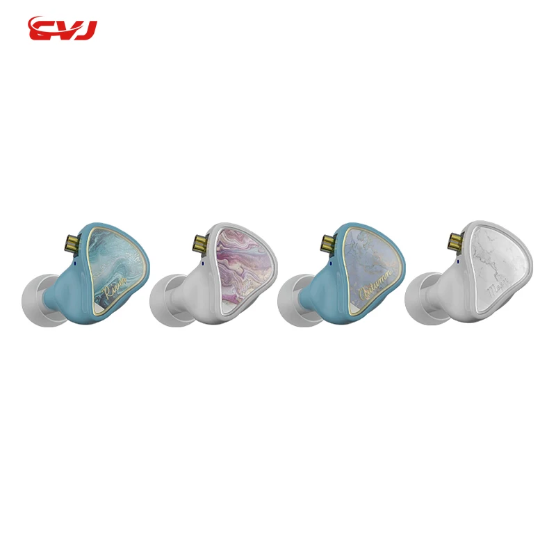 CVJ HIFI Bass Wire Earbuds In Ear Resin Earphones 2 Pin DJ Monitor ...