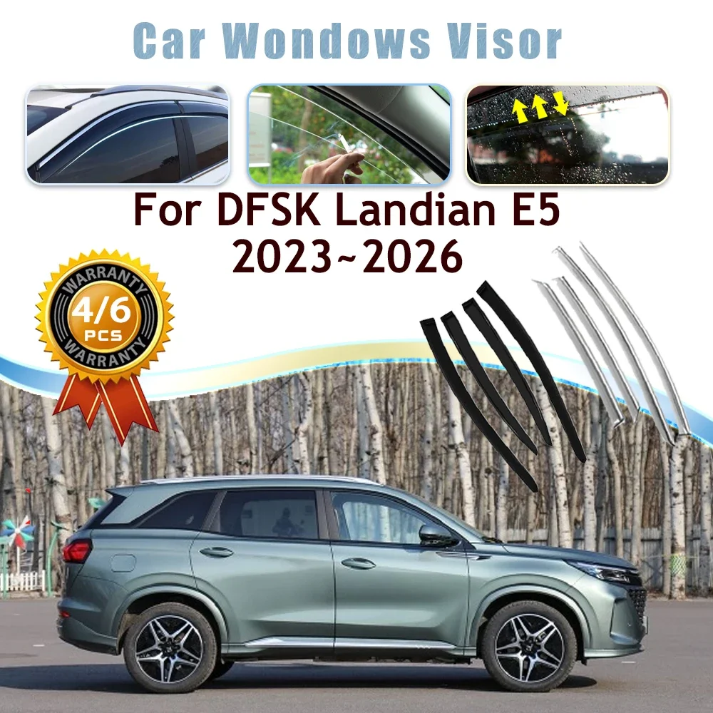 Car-Window-Visor-For-DFSK-Landian-E5-NEV-2023-2024-2025-2026-Rain-Proof ...