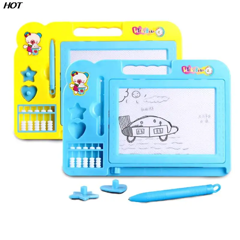 2Pcs Mini Children Writing Doodle Drawing Board Pen Toys Magnetic Early ...