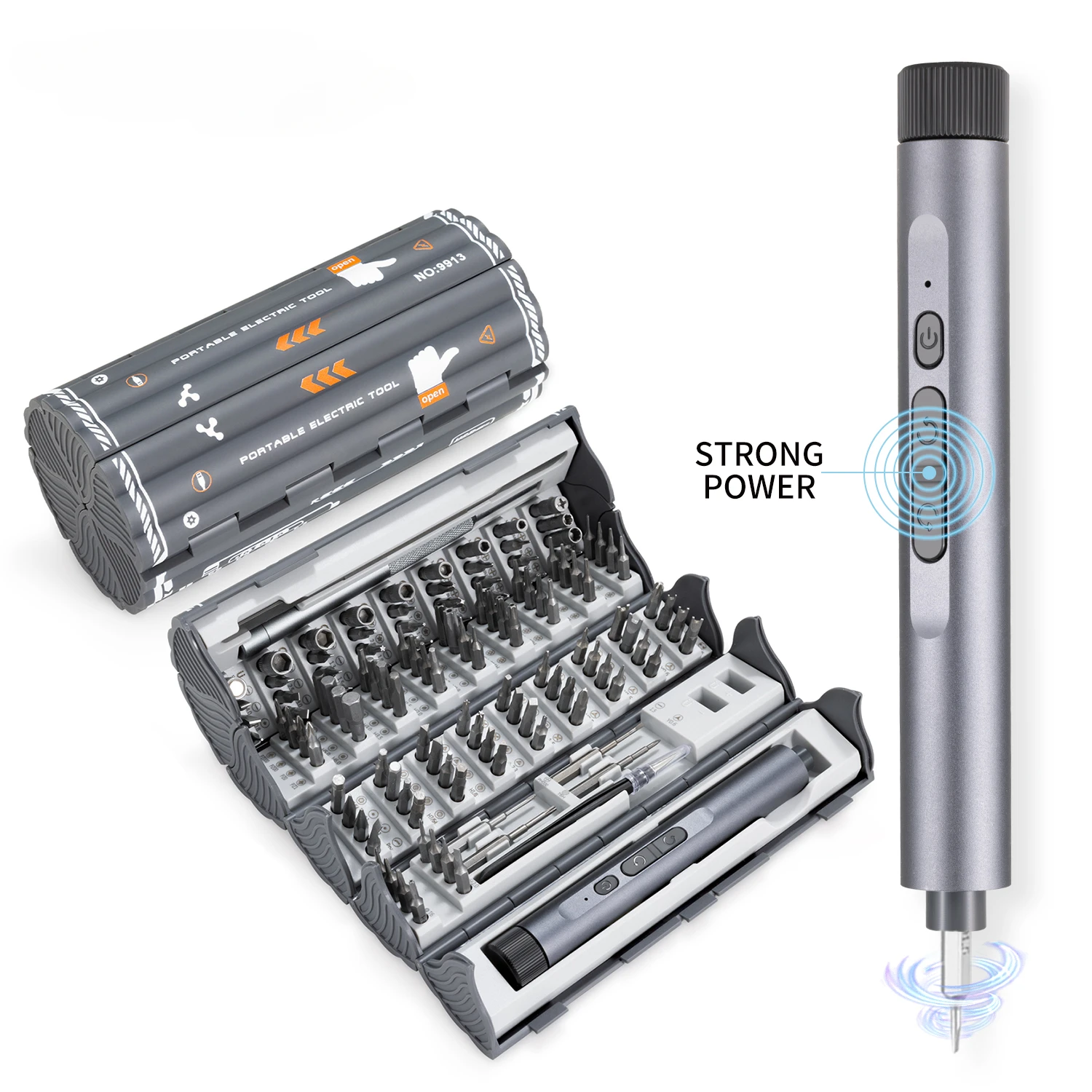 138 in 1 Precision Electric Screwdriver Set Magnetic Bits Cordless ...