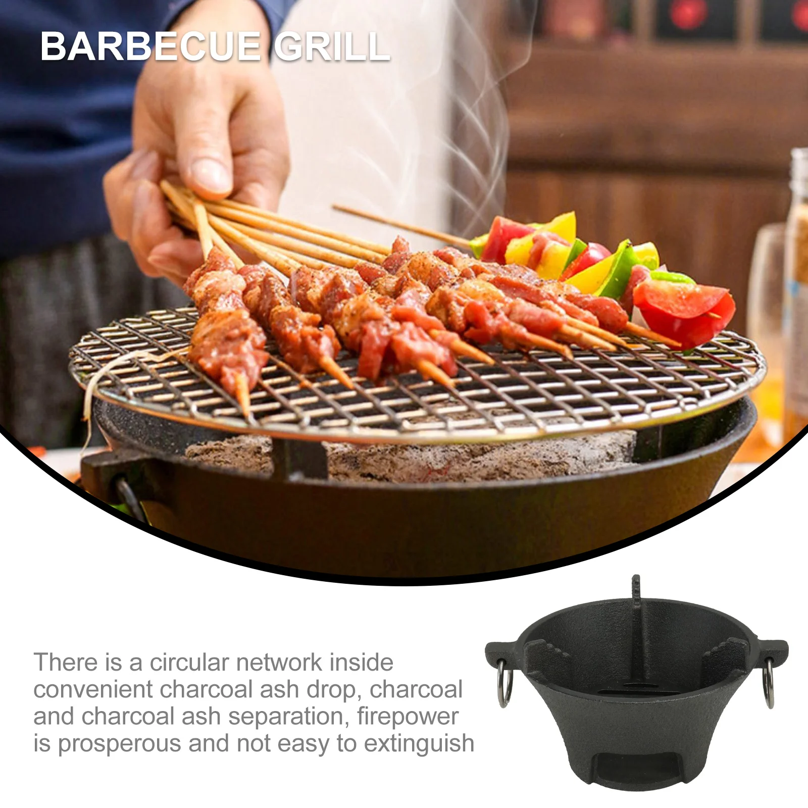 Grill-Barbecue-Stove-Charcoal-Camping-Iron-Bbq-Japanese-Fire-Outdoor ...