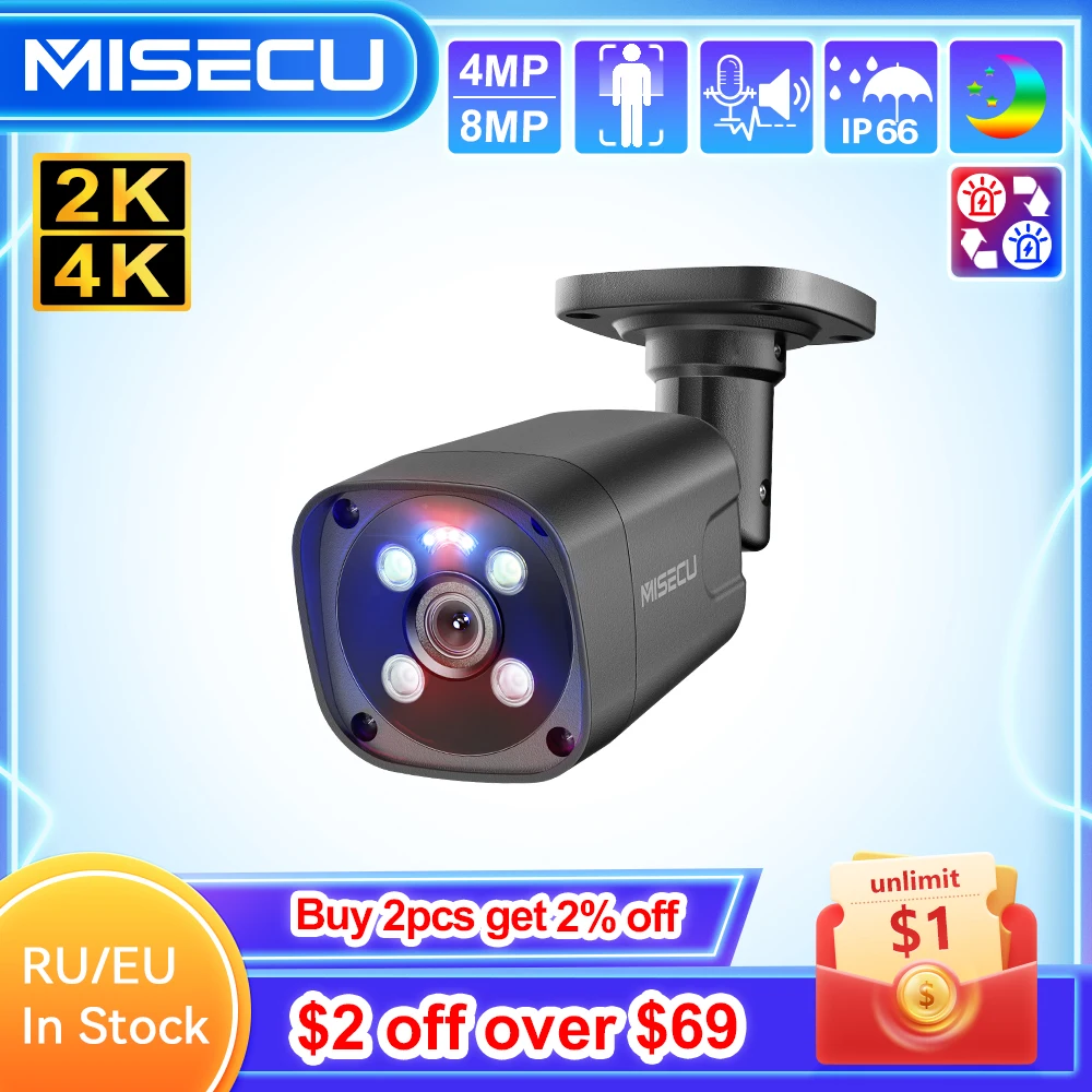 MISECU-UHD-4K-POE-Security-IP-Camera-Outdoor-Human-Detect-8MP-Two-Way ...