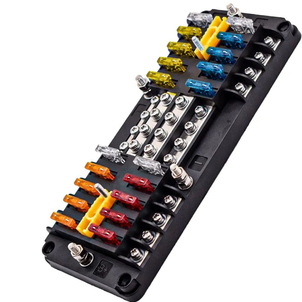 Waterproof-12-16-20-Way-Blade-Fuse-Box-Wire-Block-Circuit-Fuse-Holder ...