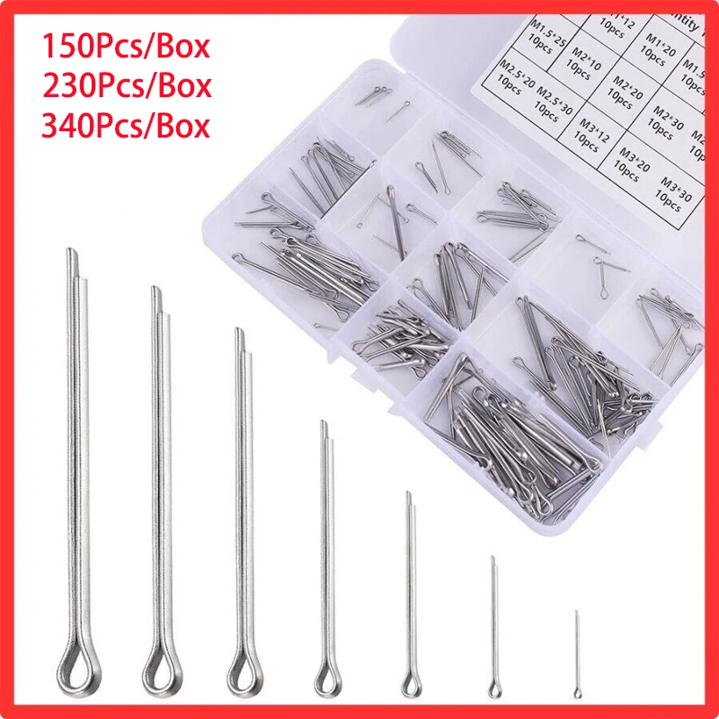 150-230-340-Stuks-Roestvrijstalen-Splitpenset-304-Roestvrijstalen-Speld ...