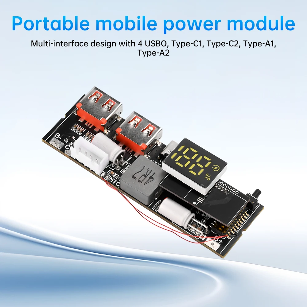 3S 4S 5S 65W 100W Power Bank Dual Type-C Bidirectional Super-Fast ...