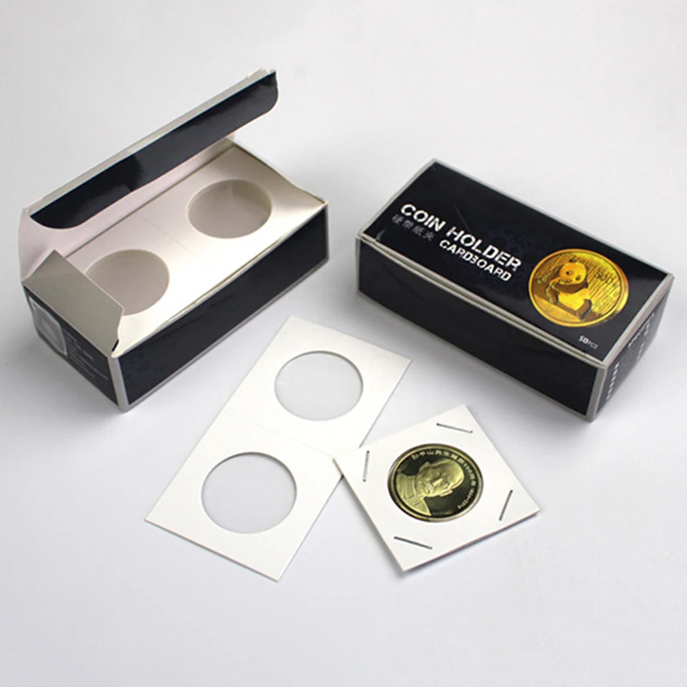 12-Specifications-Square-Cardboard-Case-Coin-Album-Collection-Clip-Flip ...