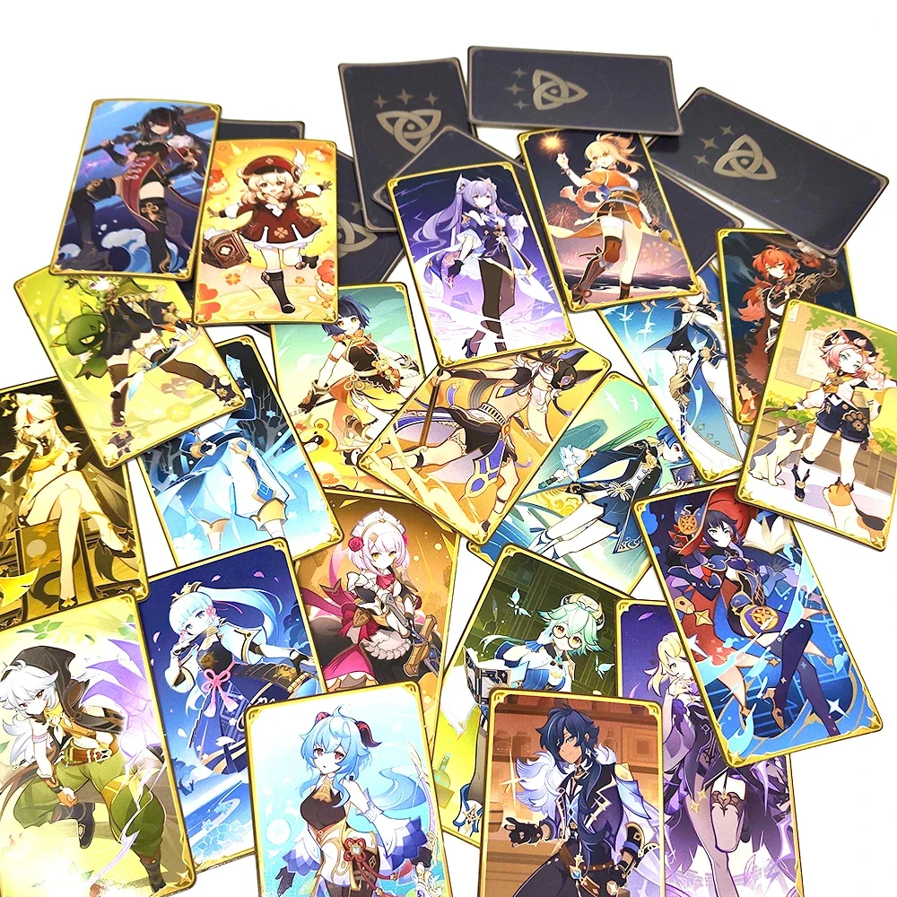 29 Pieces Hot Game Impact Genius Invokation TCG Diluc Klee Ganyu Collei ...