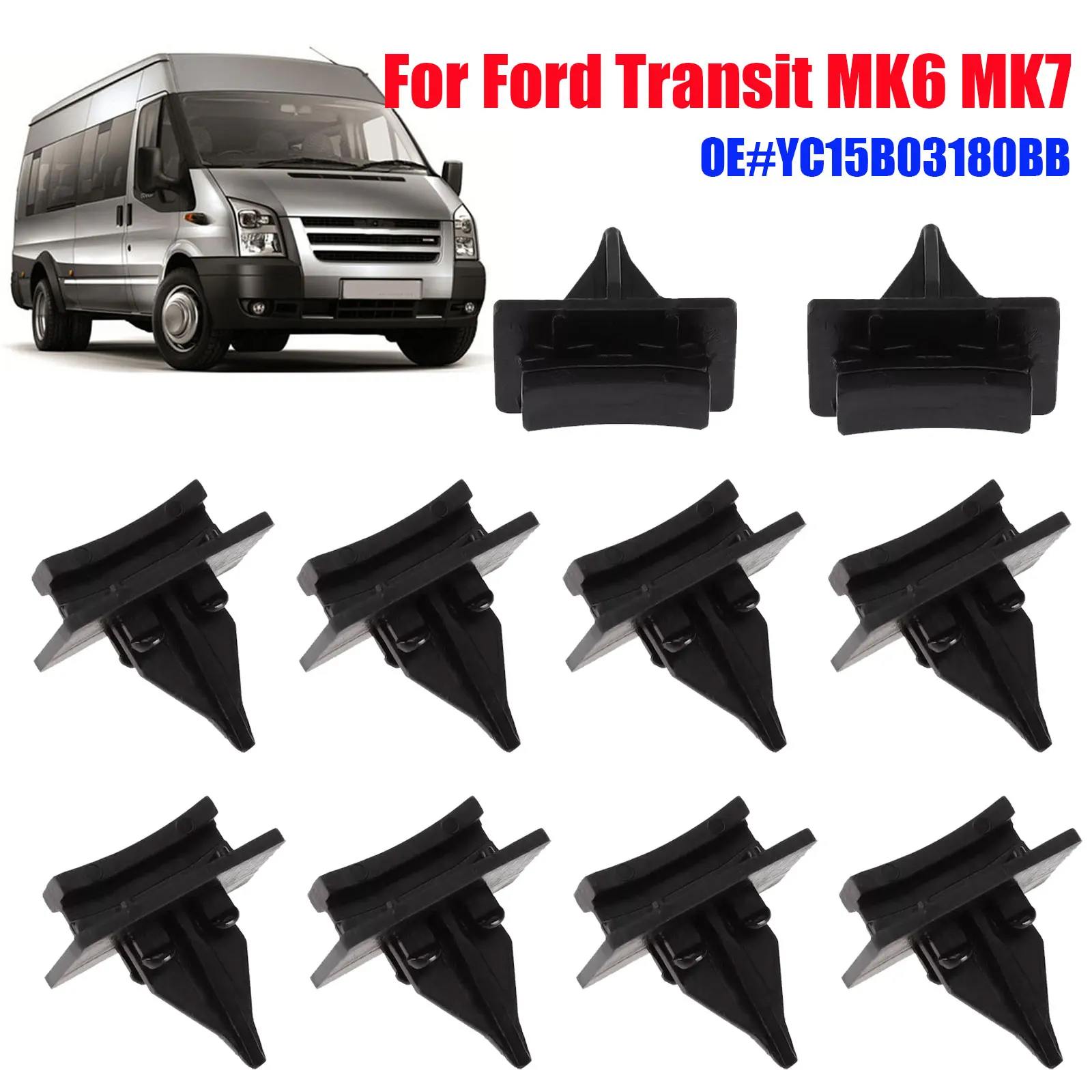 4069906 YC15B03180BB A Pillar Front Windscreen Side Trim Moulding Clips ...