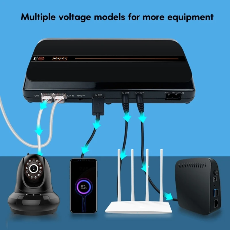 10400mAh-USB-12V-2A-36W-5-5x2-1mm-Uninterruptible-Power-Supply-UPS ...