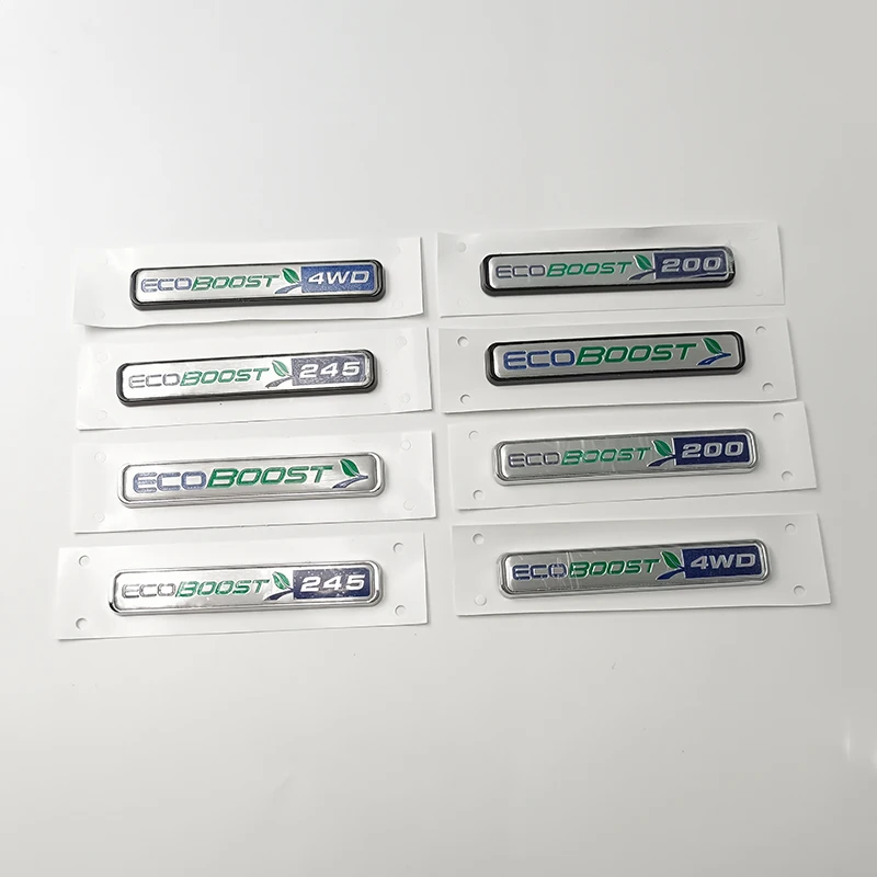 3D ABS Logo EcoBoost Emblem Car Trunk Badge For F150 Focus Fiesta Edge ...