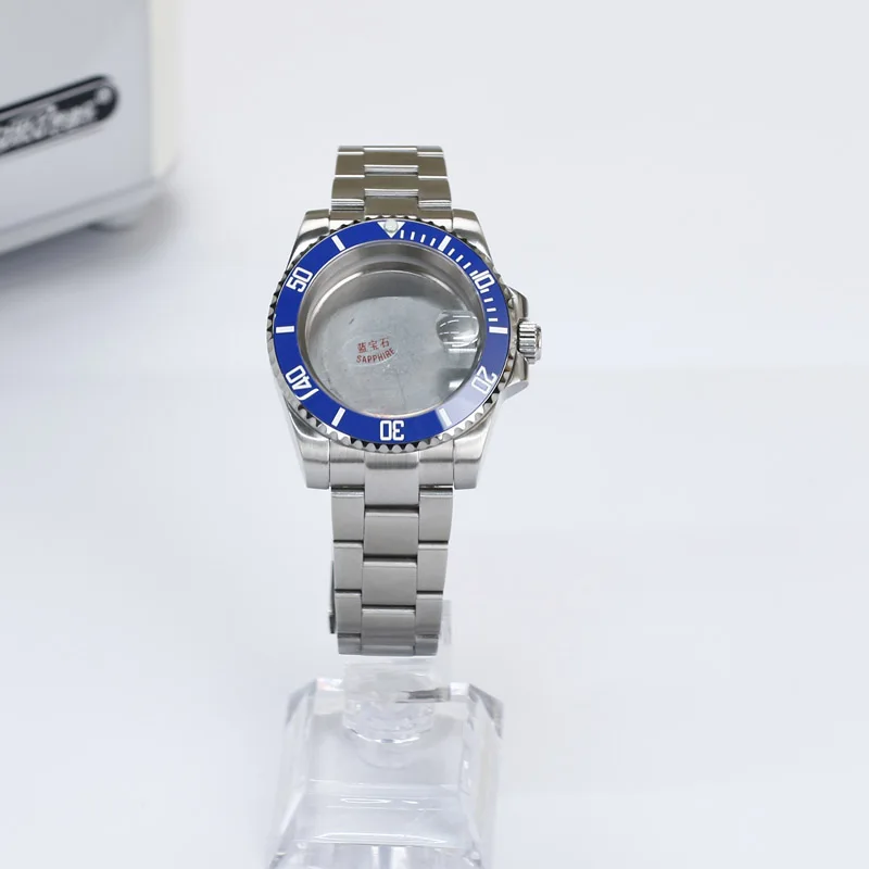 40mm-Blue-Sub-Stainless-Steel-Case-Sapphire-Crystals-and-Oyster ...