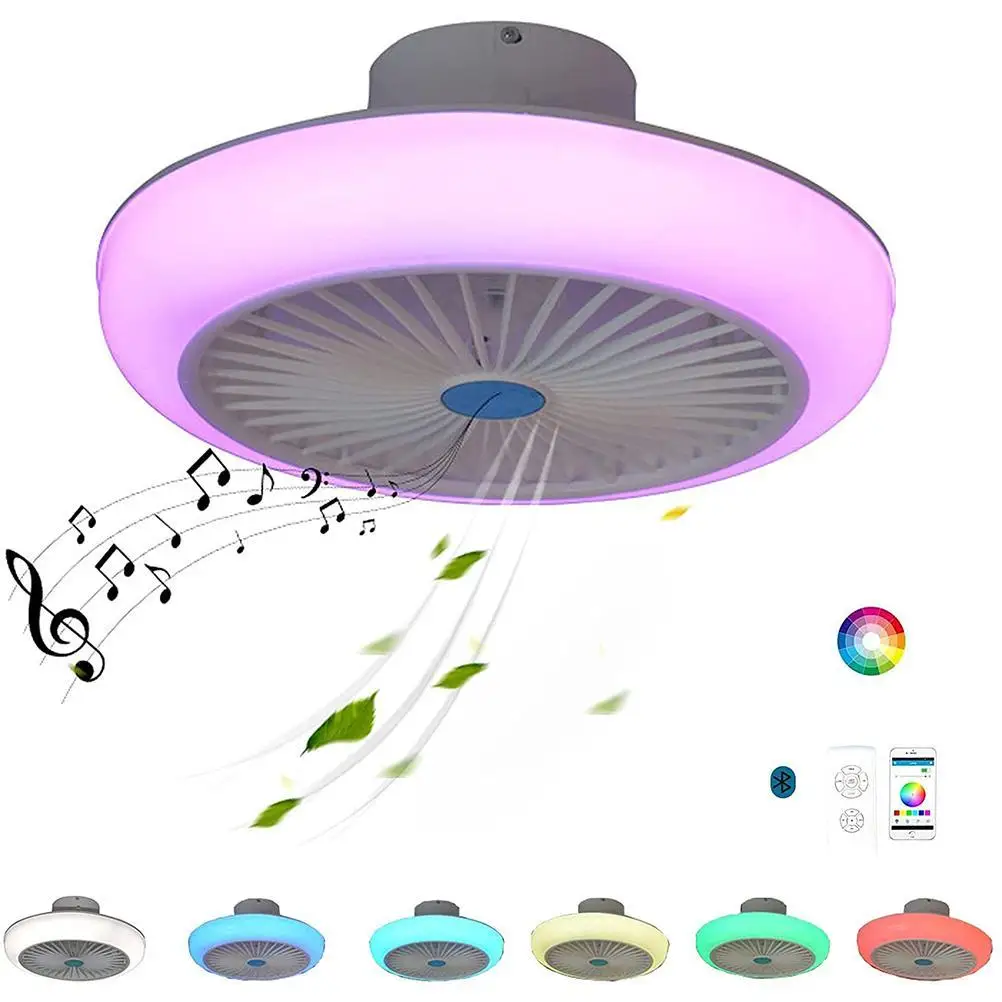 Ceiling Fan Light Bluetooth Speaker | Modern Ceiling Fan Light Bedroom ...
