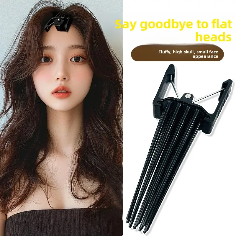 New Simple Fluffy Hairpin Curling Roots High Natural Fluffy Hair Clip ...