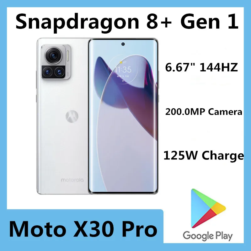 Original Motorola Moto X30 Pro Mobile Phone Snapdragon 8+ Gen 1 Android ...
