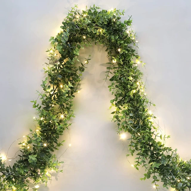 Glowing in Dark Wall Hanging Artificial Plant Vine Decorations for Home ...