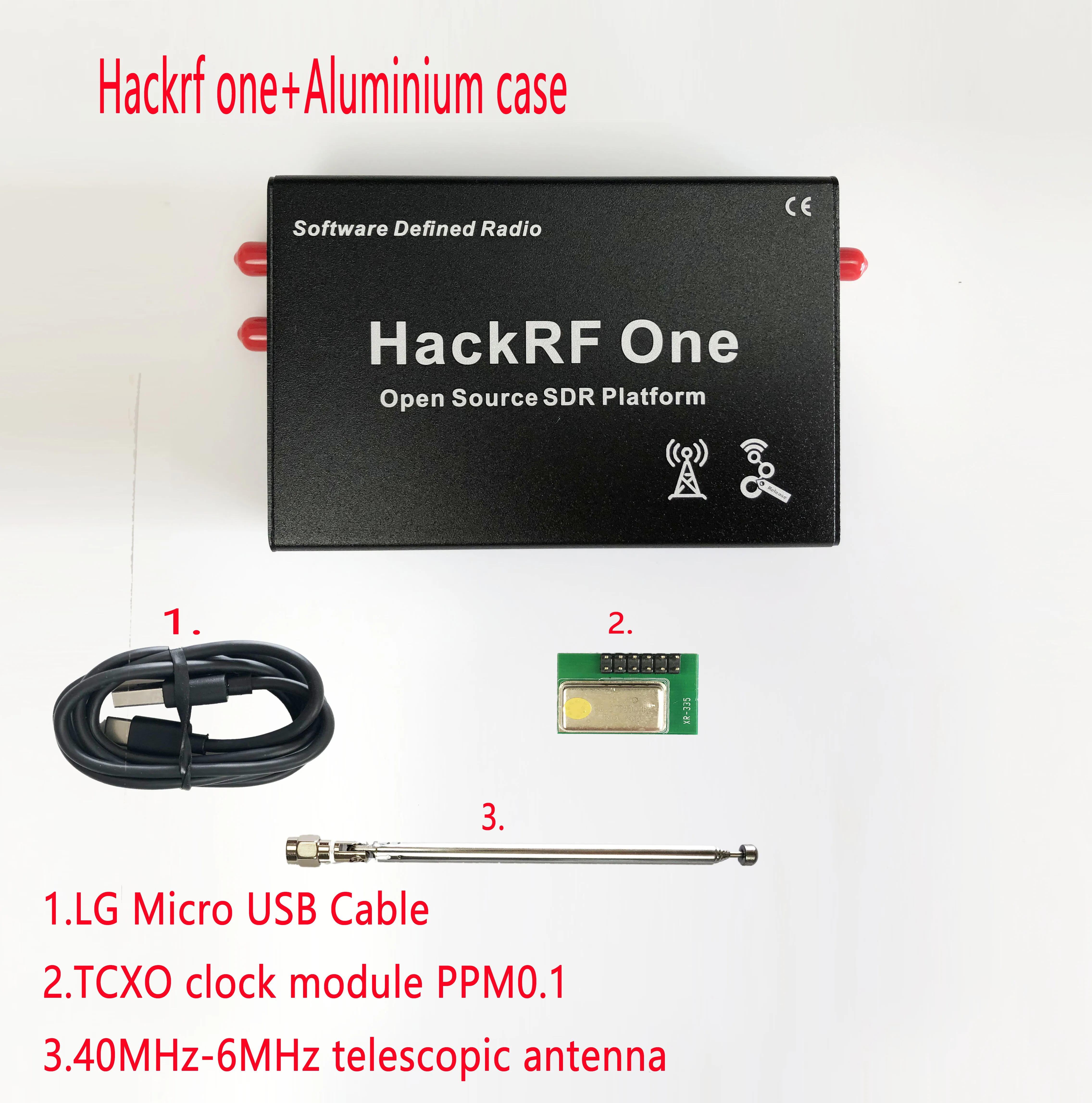 HackRF Radio definida por Software One SDR, kit de placa base de 1MHz a ...