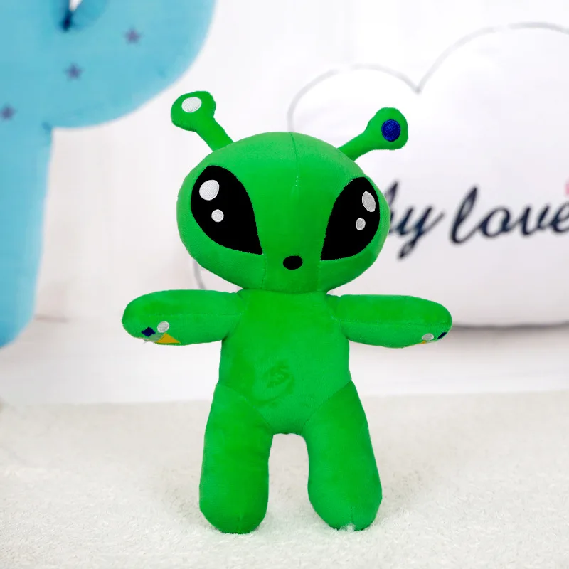 Green Alien Plush Toy Anime Tentacled Horn Alien Monsters Horror Doll ...