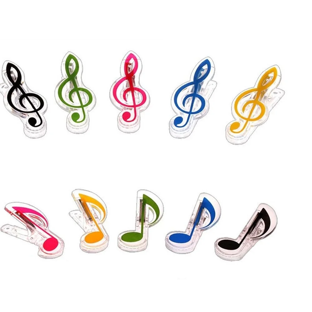 Funny-Piano-Music-Book-Paper-Clip-Note-Clip-Plastic-Musical-Note-Spring ...