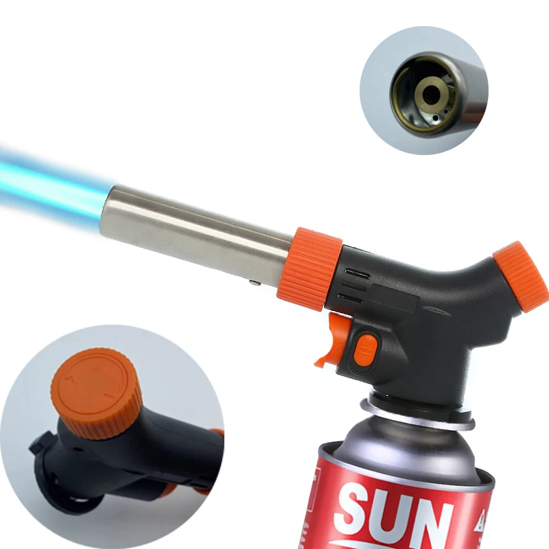 Metal Flame Gun Welding Gas Torch High Temperature Butane Burner ...