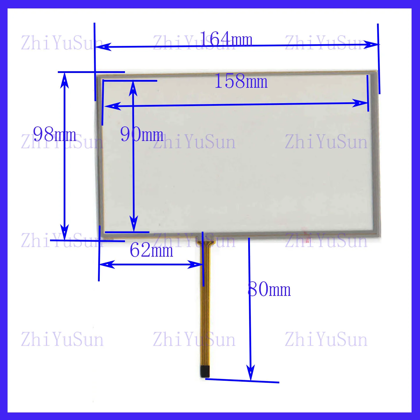 compatible for DMG80480Y070 7inch 4 lins Touch Screen for Industrial ...