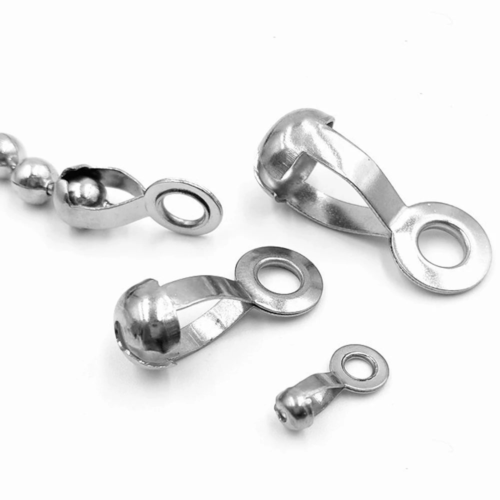 20pcs Stainless Steel Ball Chain Pull Loop Connectors Fan Lamp Fit 2 ...