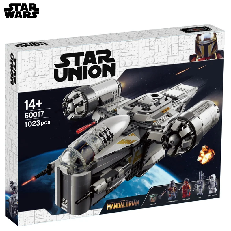 Star-Wars-Mandalorian-Razor-Spaceship-Battleship-bloco-de-constru-o ...