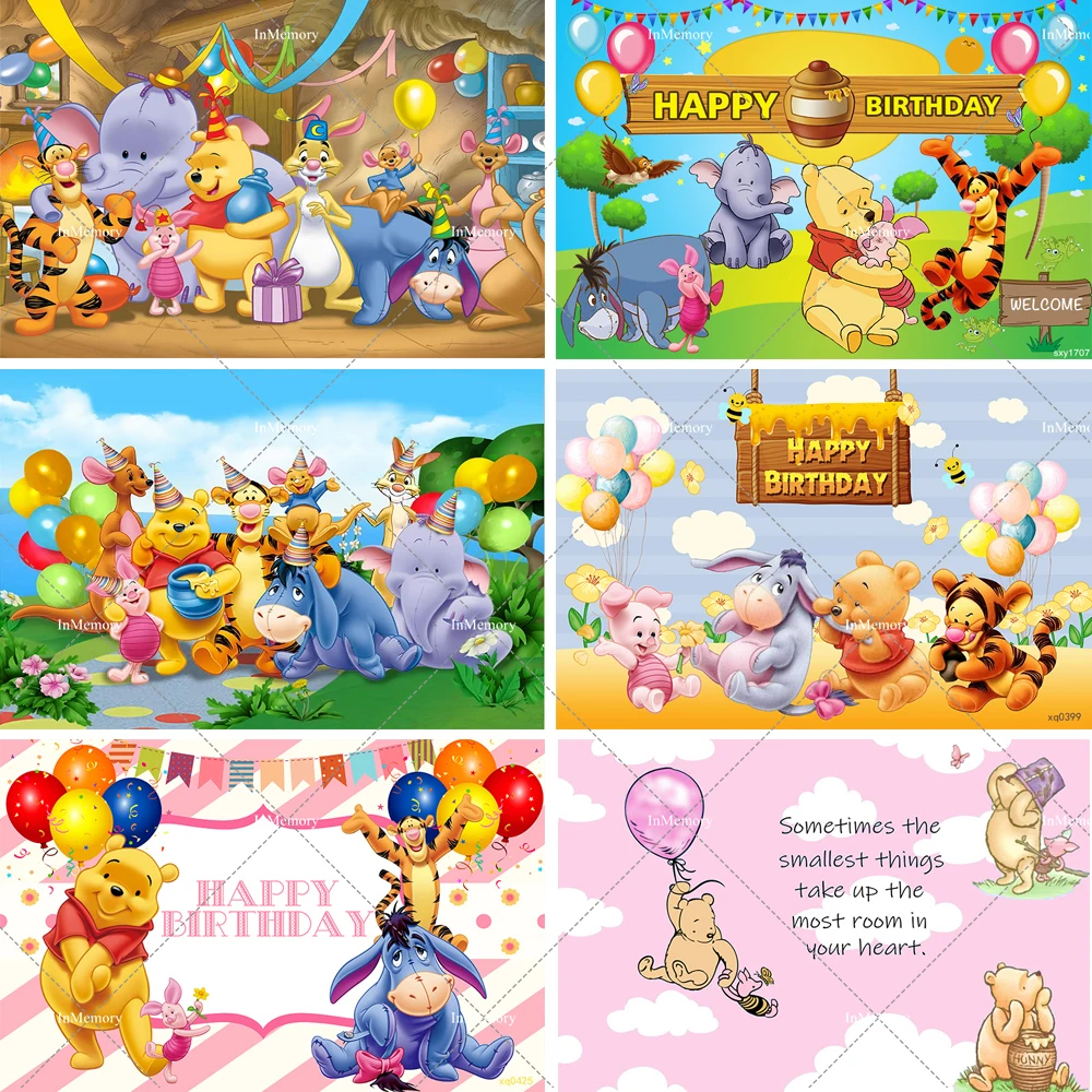 Winnie The Pooh 1st Birthday Wallpaper