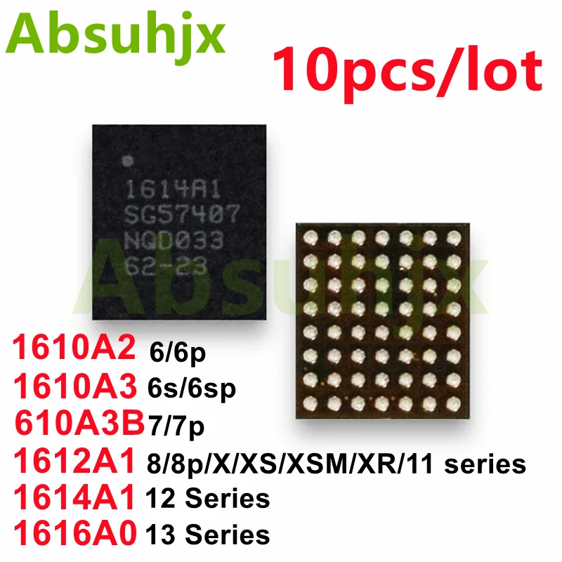 Absuhjx Chip USB Tristar U2 IC, para iphone 11, 12, 13 Pro Max, X, XS ...