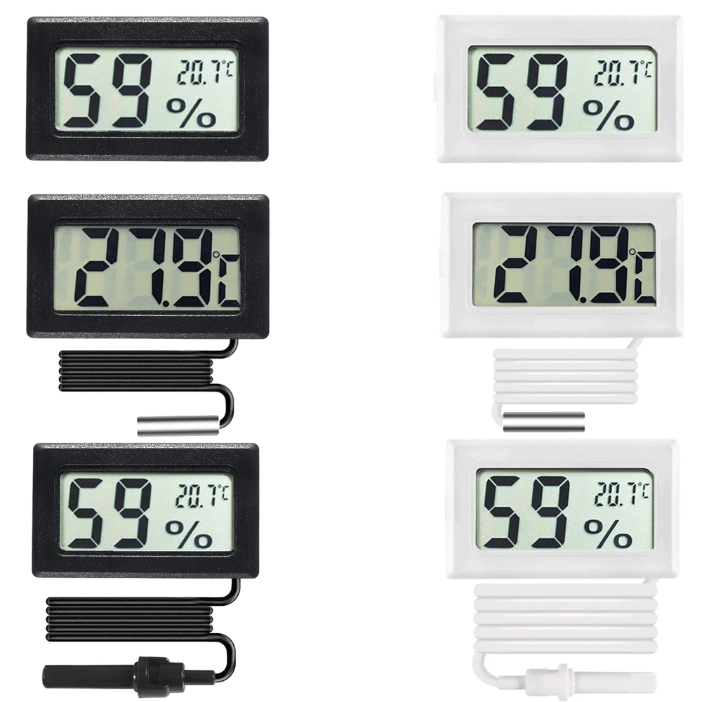 Termómetro digital LCD para interiores, sensor de temperatura práctico ...