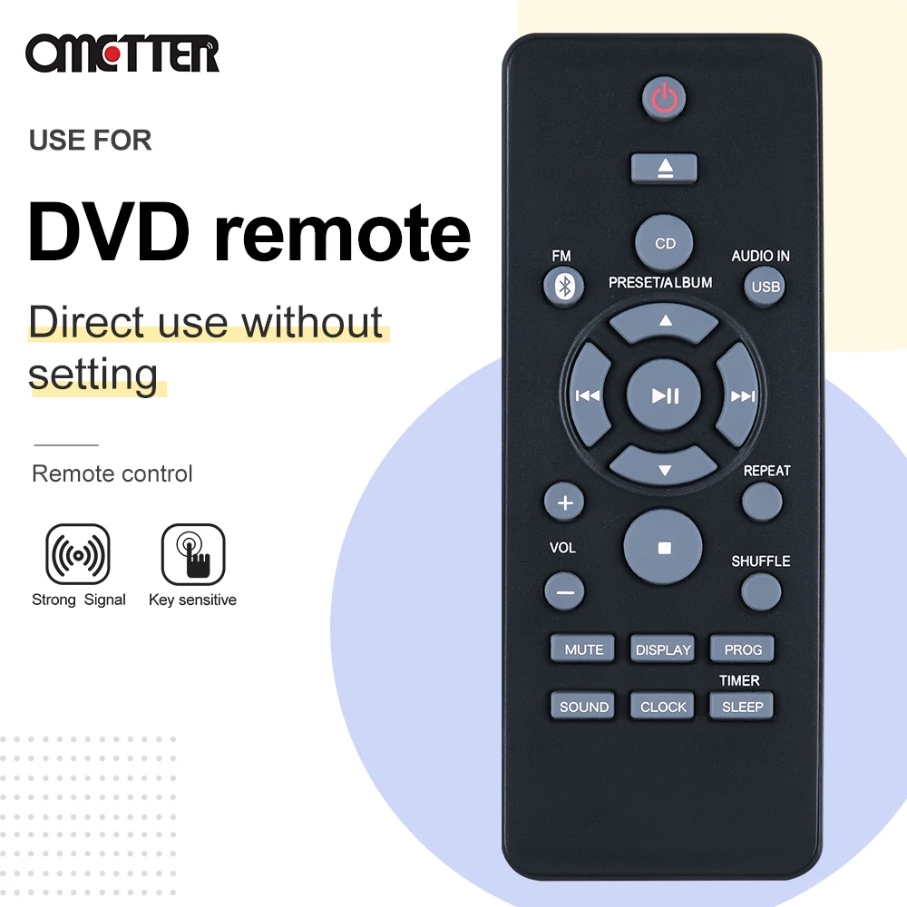 Fit-For-Philips-Remote-Control-Micro-Music-Stereo-System-BTM2180-37 ...