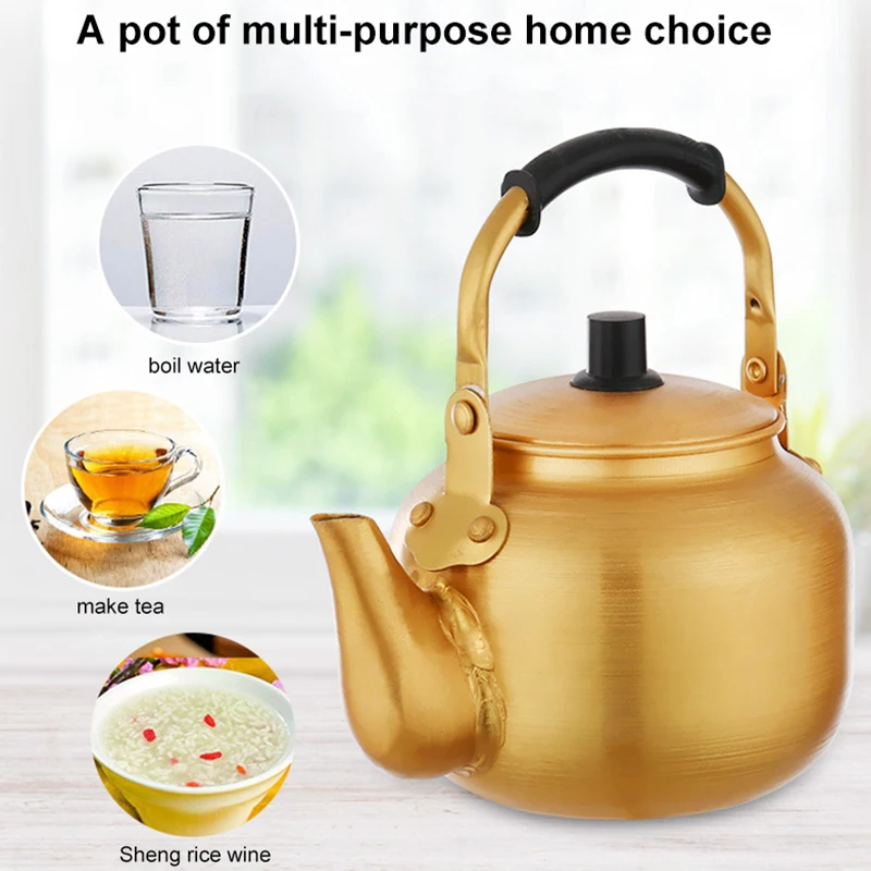 Gold-Aluminum-Water-Kettle-Portable-Tea-Pot-Boiling-Water-Kettle-Large ...