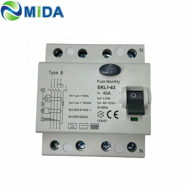 China 2P 30mA 63A ELCB RCCB RCD Residual Current Circuit, 45% OFF