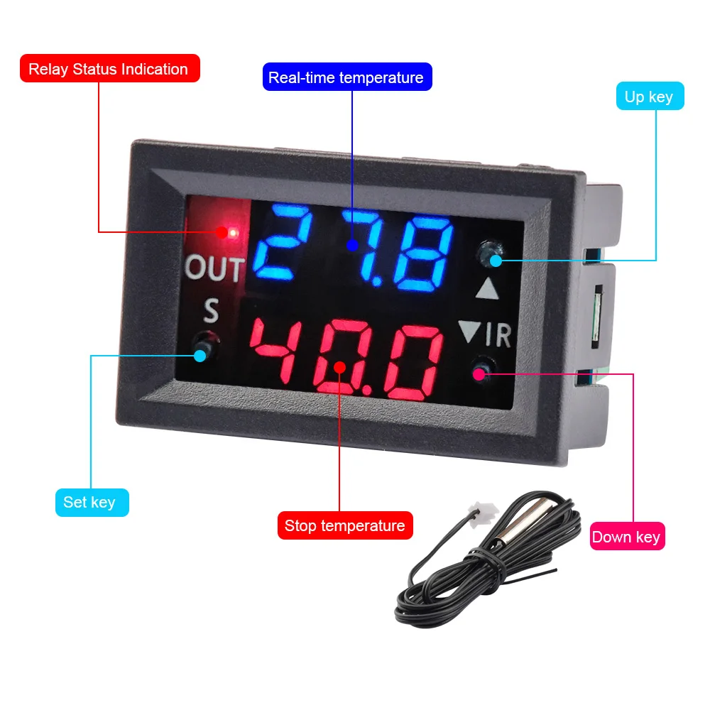 Digital-Temperature-Control-12V-Temperature-Controller-Regulator-20A ...
