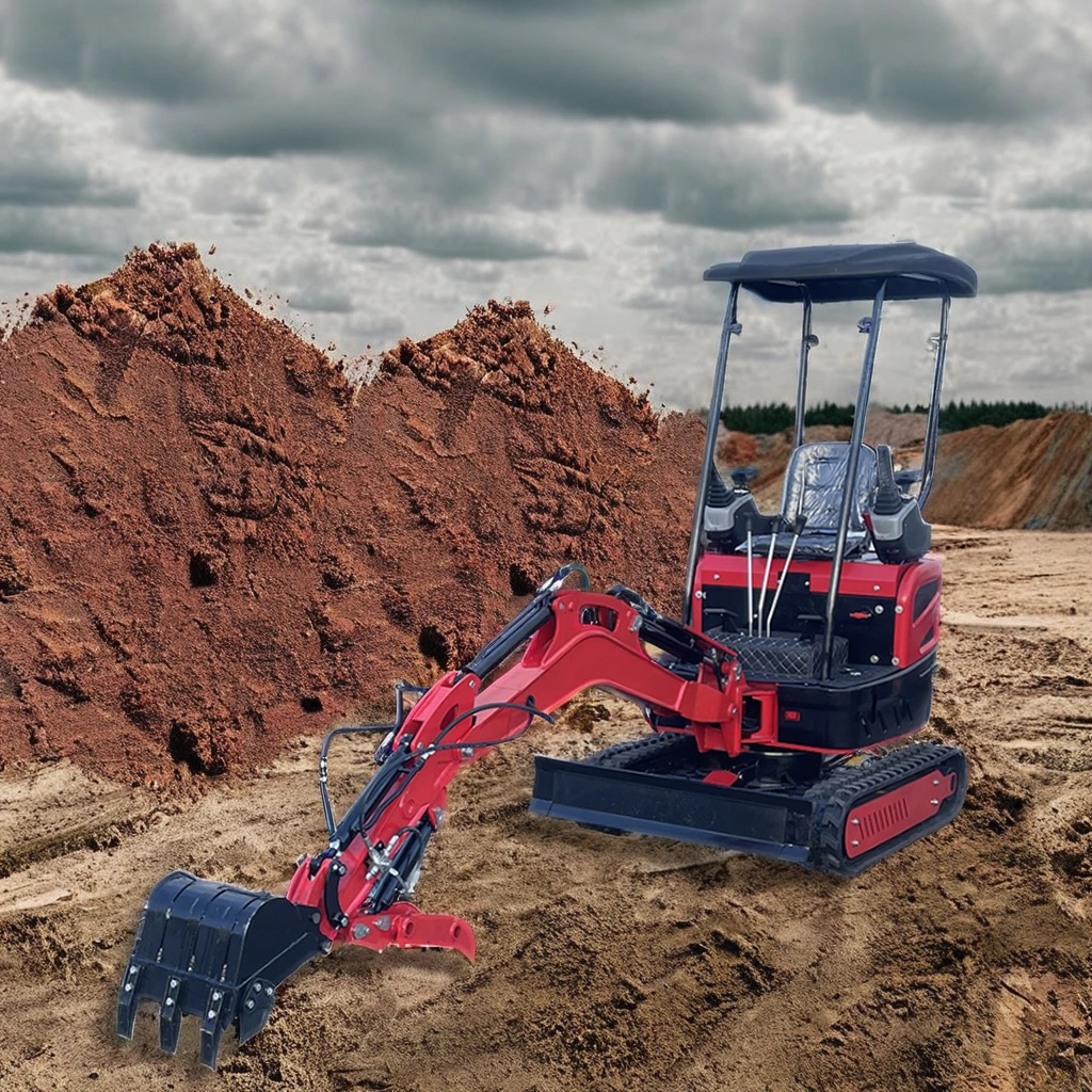 R1.5ton Mini Excavator Home Machinery Backhoe Excavator Loader Mini ...