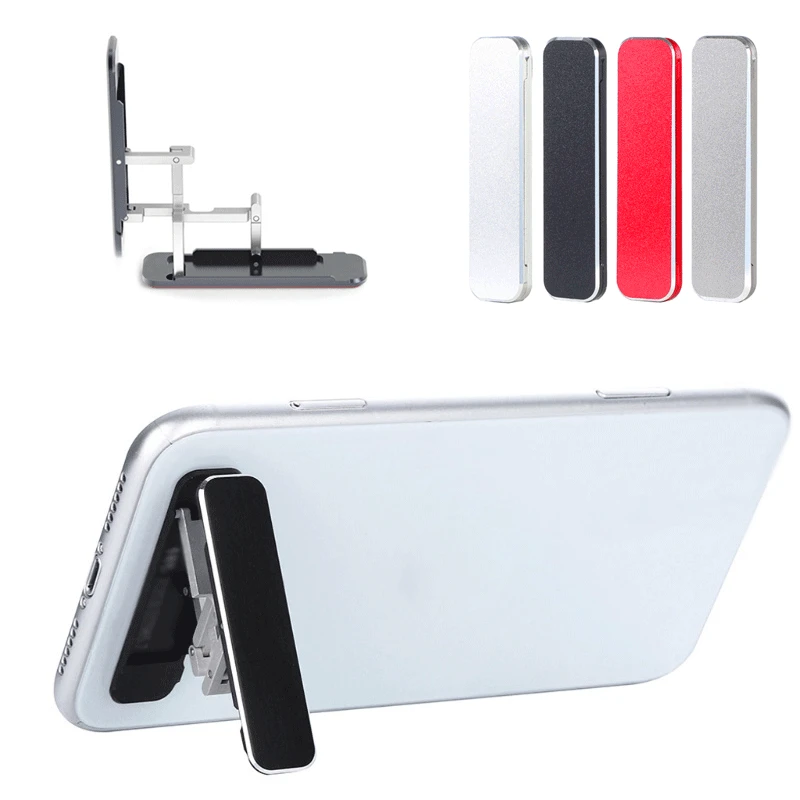 Universal Mini Metal Folding Phone Bracket Aluminum Alloy Back Stick ...