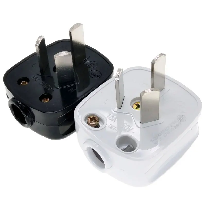 China-3-Pin-Flat-Masculino-Plugue-de-alimenta-o-principal-soquete-RIY ...