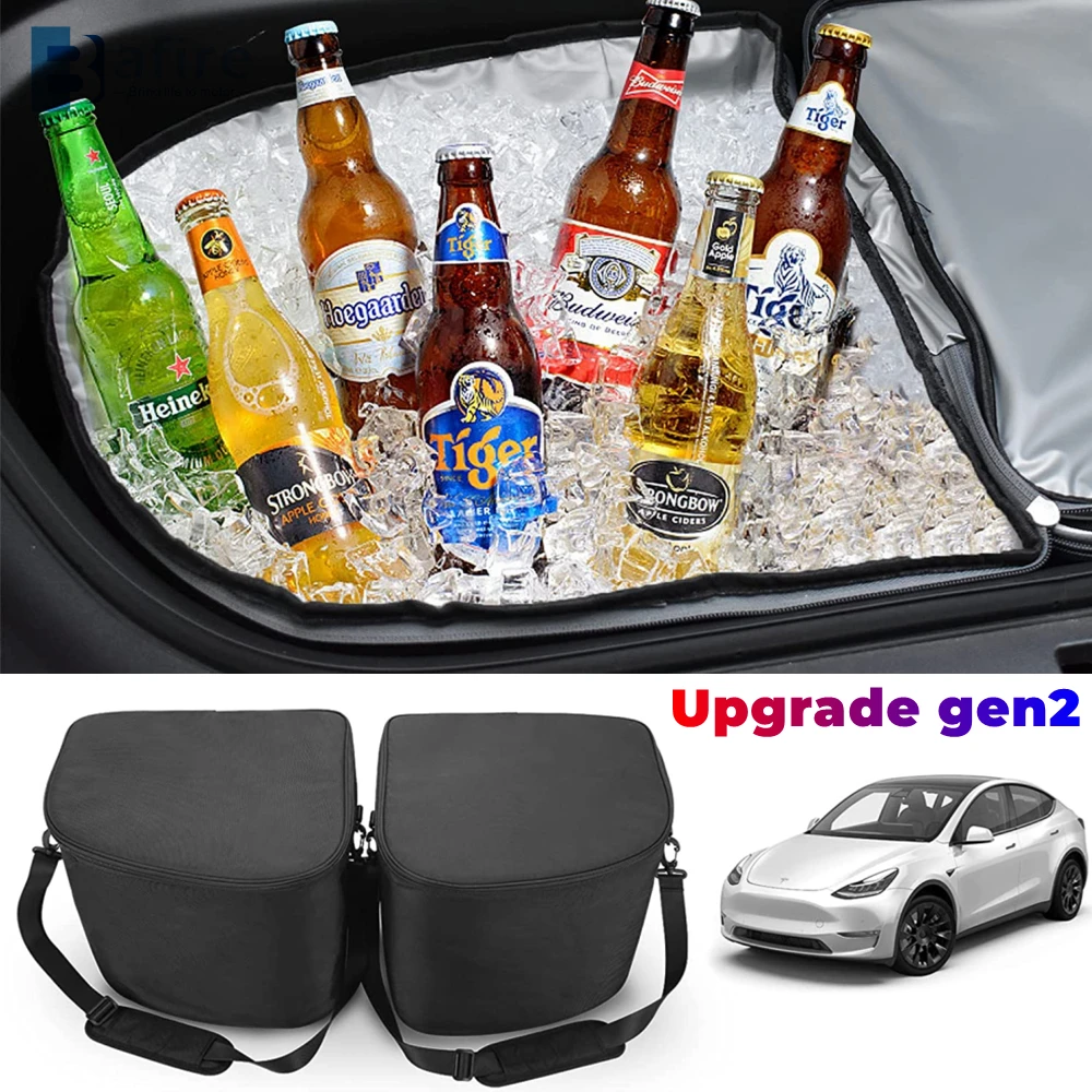 Upgrade-2PCS-Cooler-Bag-Custom-For-Tesla-Model-Y-Model-3-2017-2023 ...