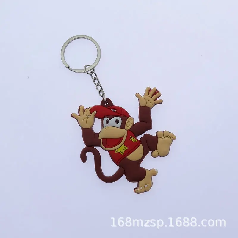 Super Mario Bowser Wario Yoshi Bowser Jr. Llavero de PVC de dibujos ...