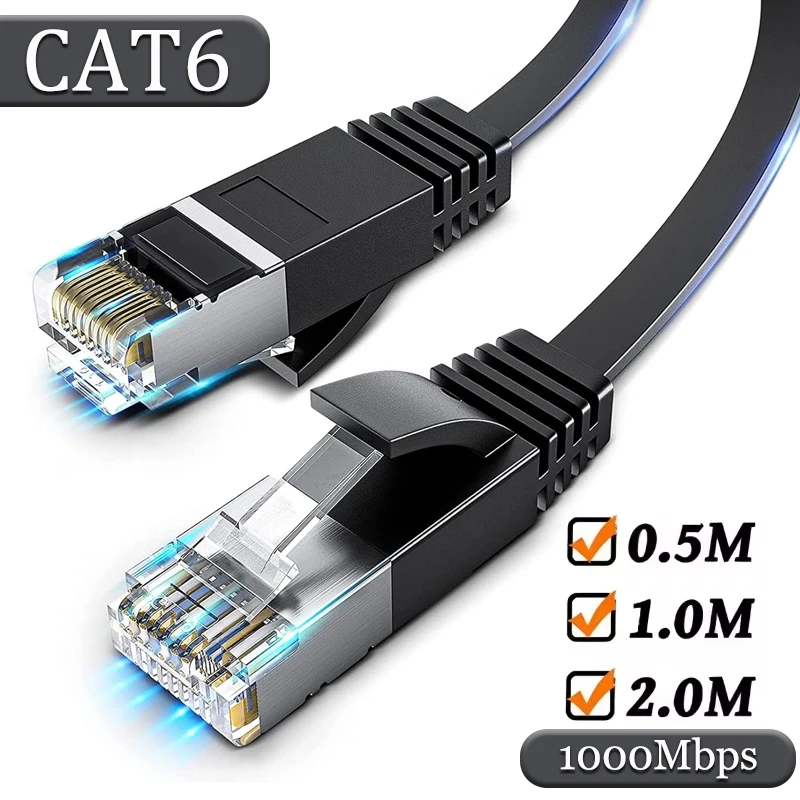 Cat 6 Ethernet Cable Internet 1000Mbps Network Cable Support Cat6 ...