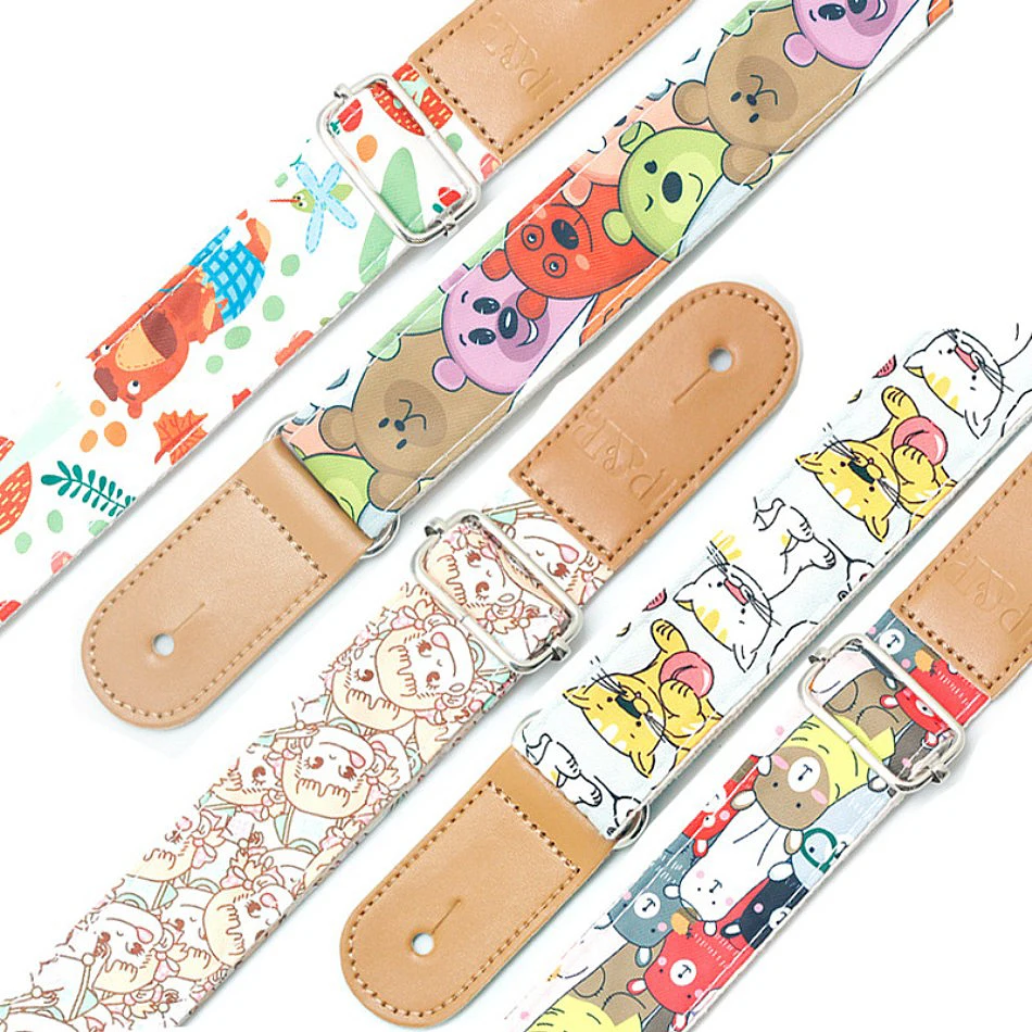 Ukulele-Guitar-Strap-Cotton-Cartoon-Cute-Strap-Belt-Adjustable-Leather ...
