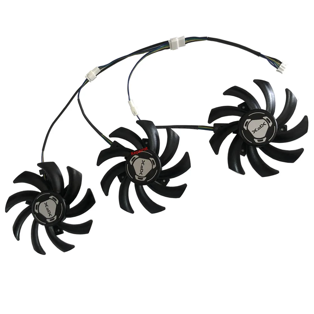 3pcs/lot Graphics Card Fan Vga Cooler Fans For Sapphire R9 290 Tri-x Oc ...