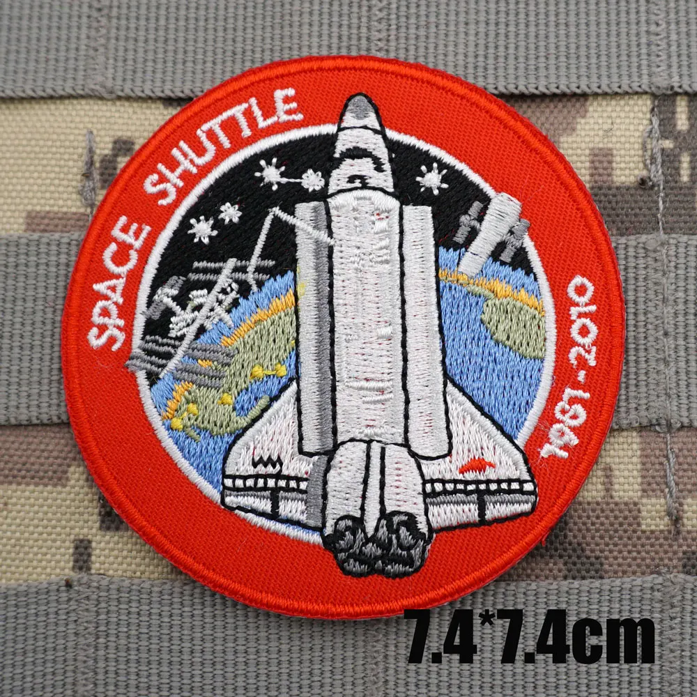 Round-Space-Shuttle-Military-Tactical-Embroidered-Patches-Armband ...
