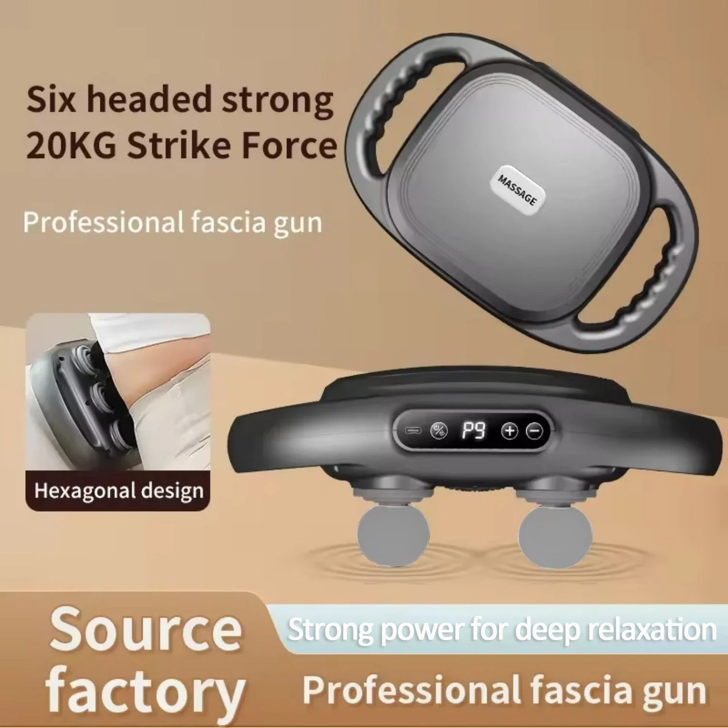 Fascia-Gun-Six-head-Muscle-Relaxation-Massage-Professional-Grade ...