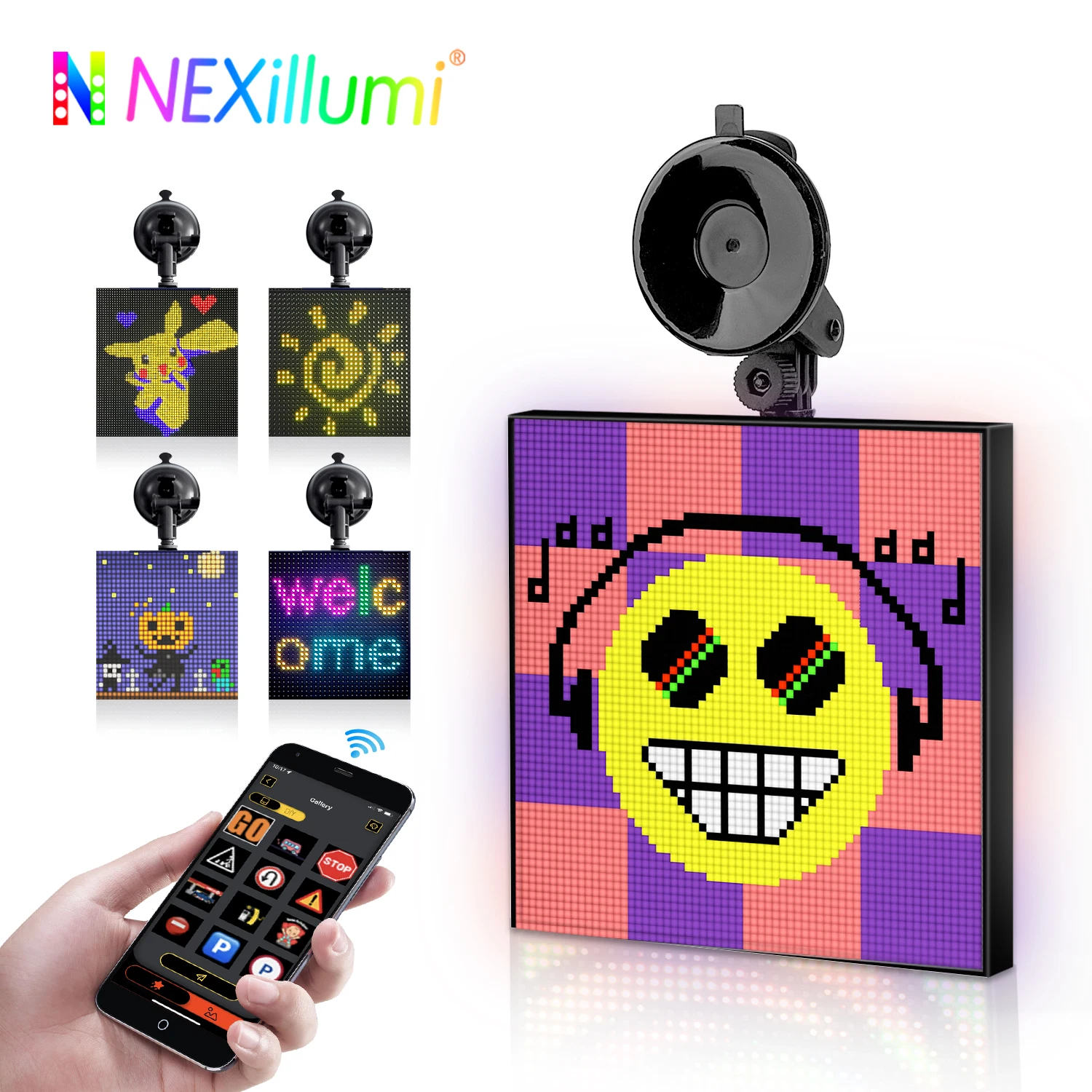 WS2812B-RGB-Flexible-32x32-LED-Pixel-Panel-Matrix-Automobile-rear ...