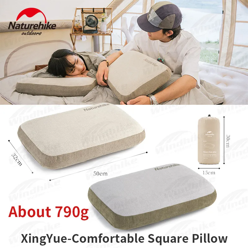 Naturehike Ultralight Thickening Memory Sponge Pillow Slow Rebound 790g ...
