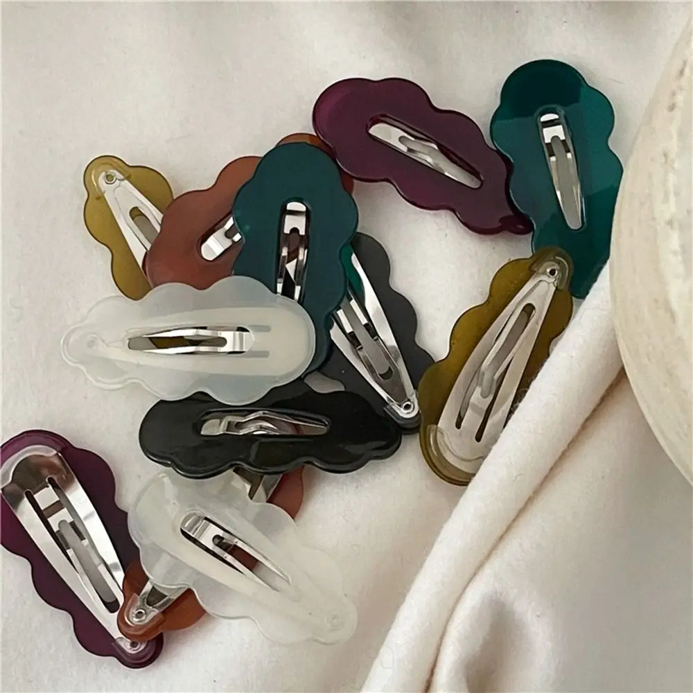 Personalized-Hollow-Wave-Cloud-Hair-Clip-Jelly-Color-Small-Hair-Clip-BB ...