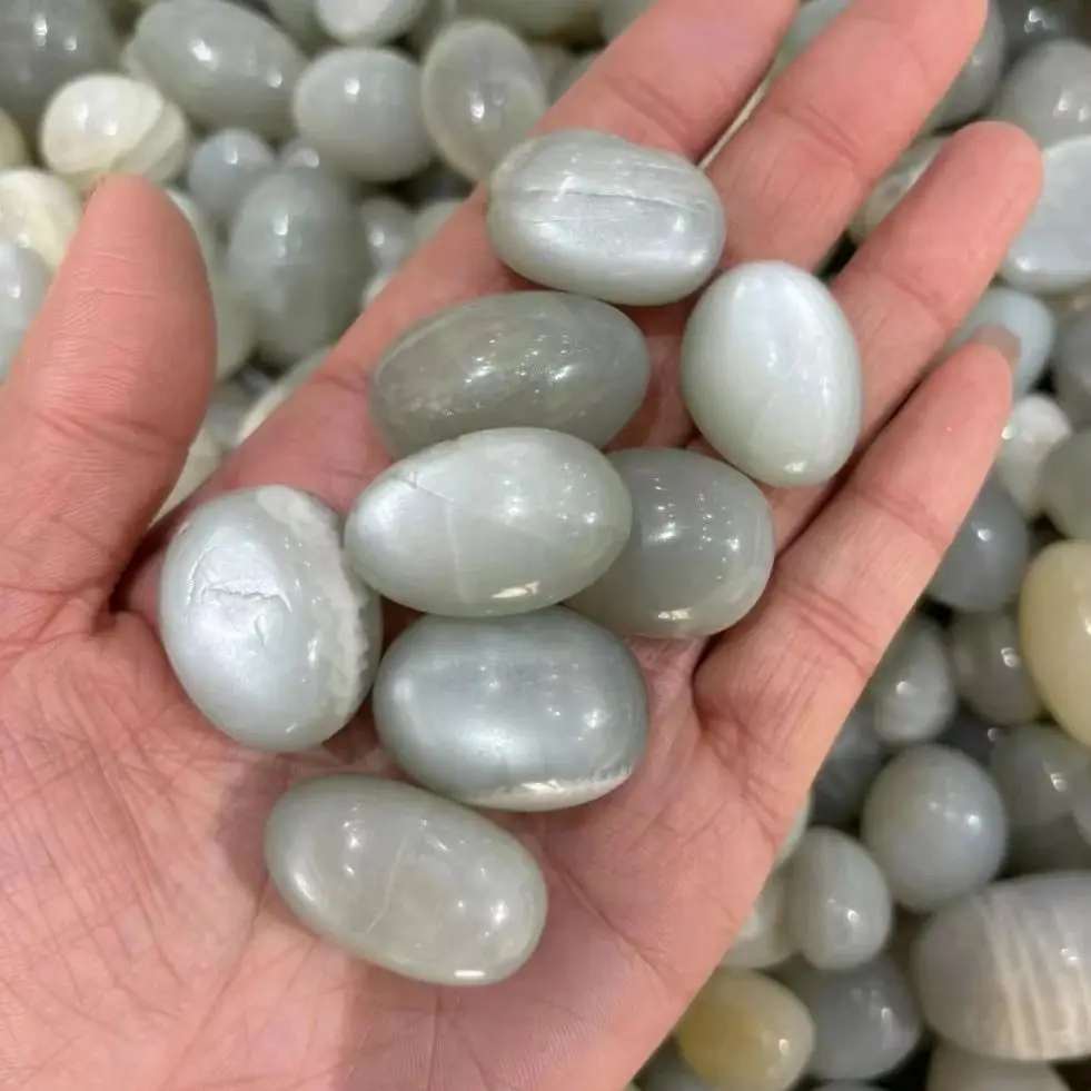 1-5kg-Natural-Stone-Green-moonstone-Ornament-Healing-Polished-Tumble ...