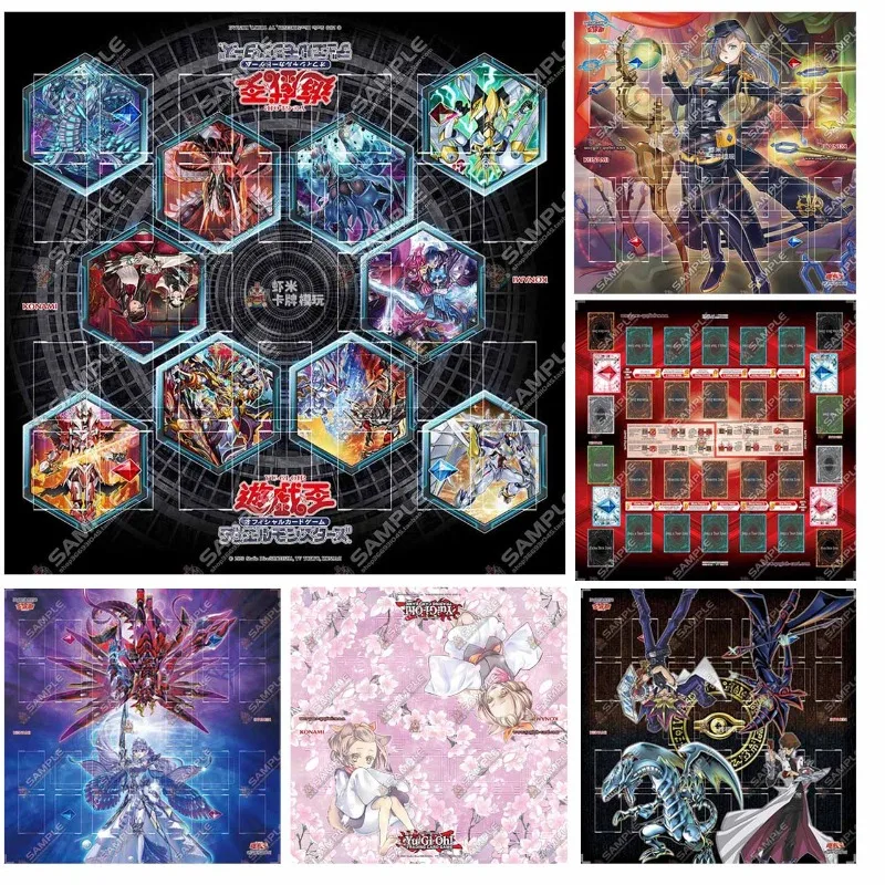 25 Style Yu-Gi-Oh! 600x600mm 2player Trading Card Game Playmat OCG TCG ...