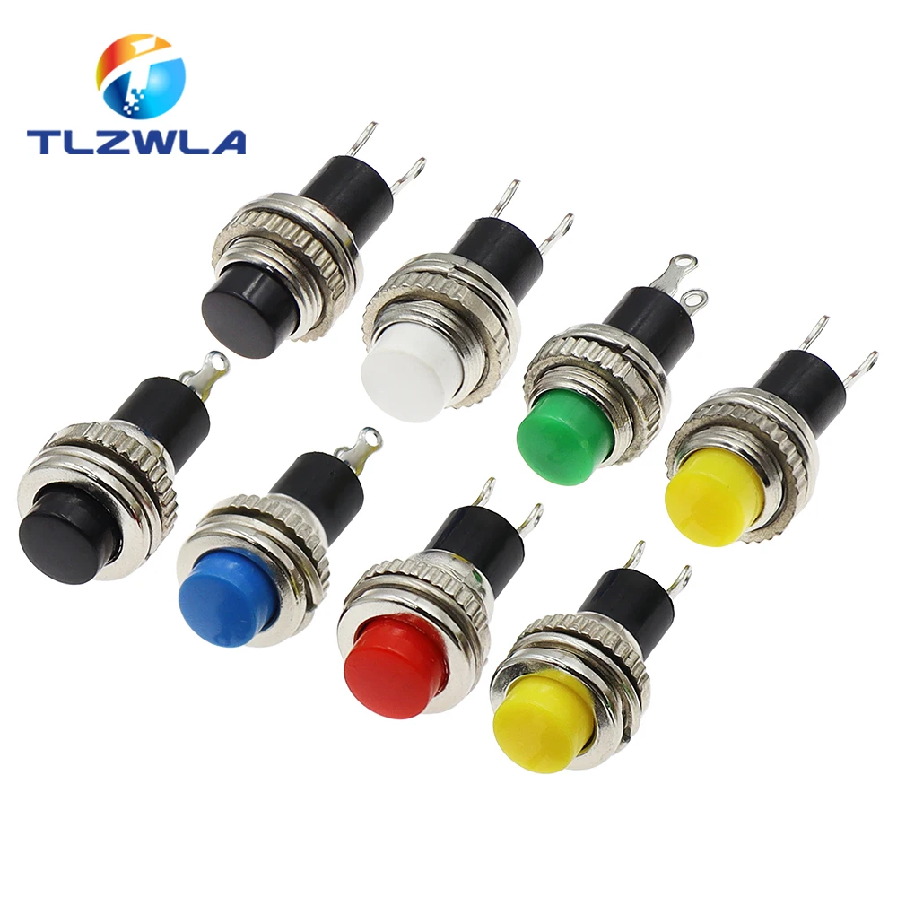 6PCS-Panel-Mount-10mm-Momentary-OFF-ON-Push-Button-Switch-Upper-Screw ...